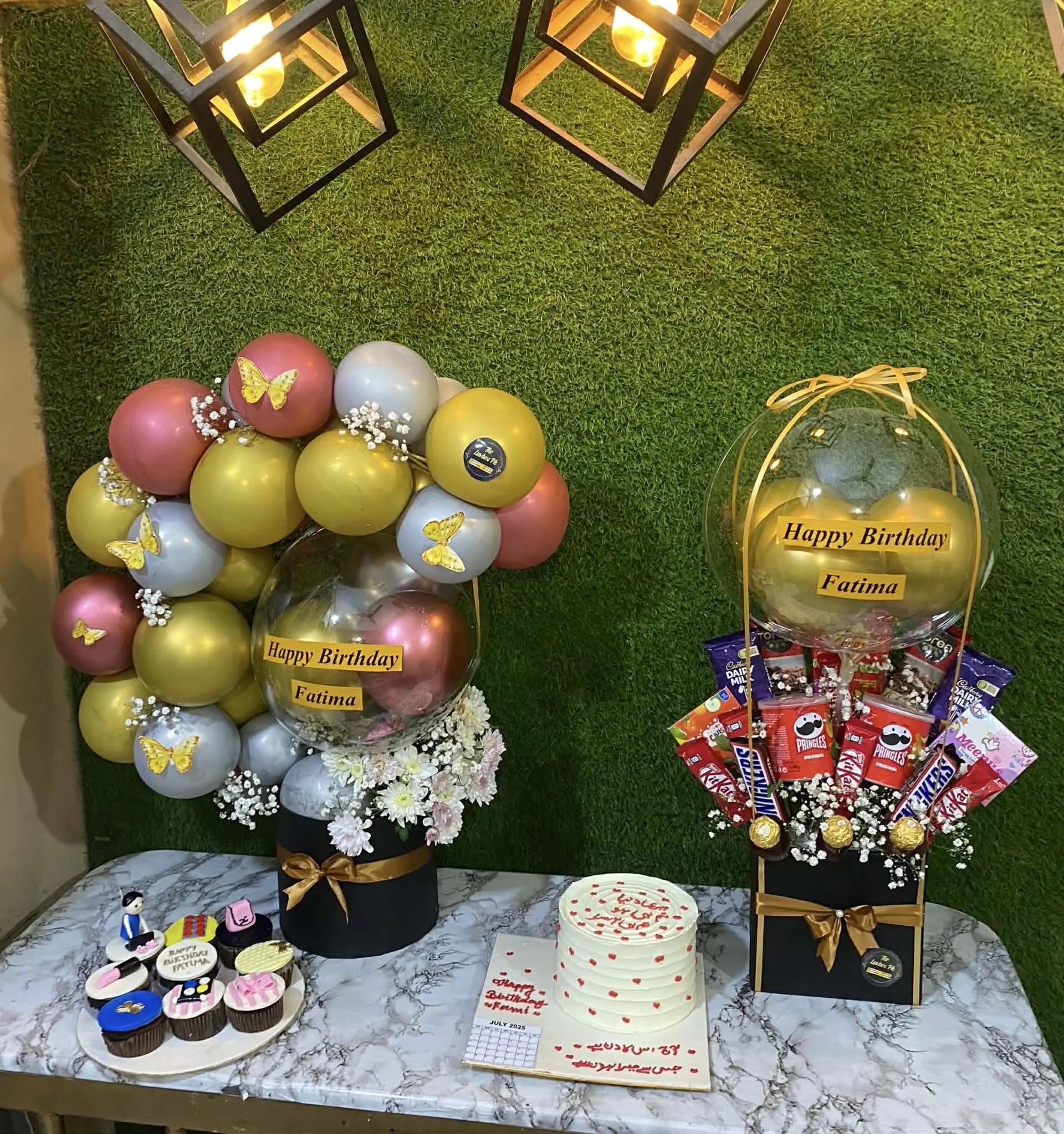 Luxury Birthday Combo for Her with Cake, Balloons & Chocolates ...